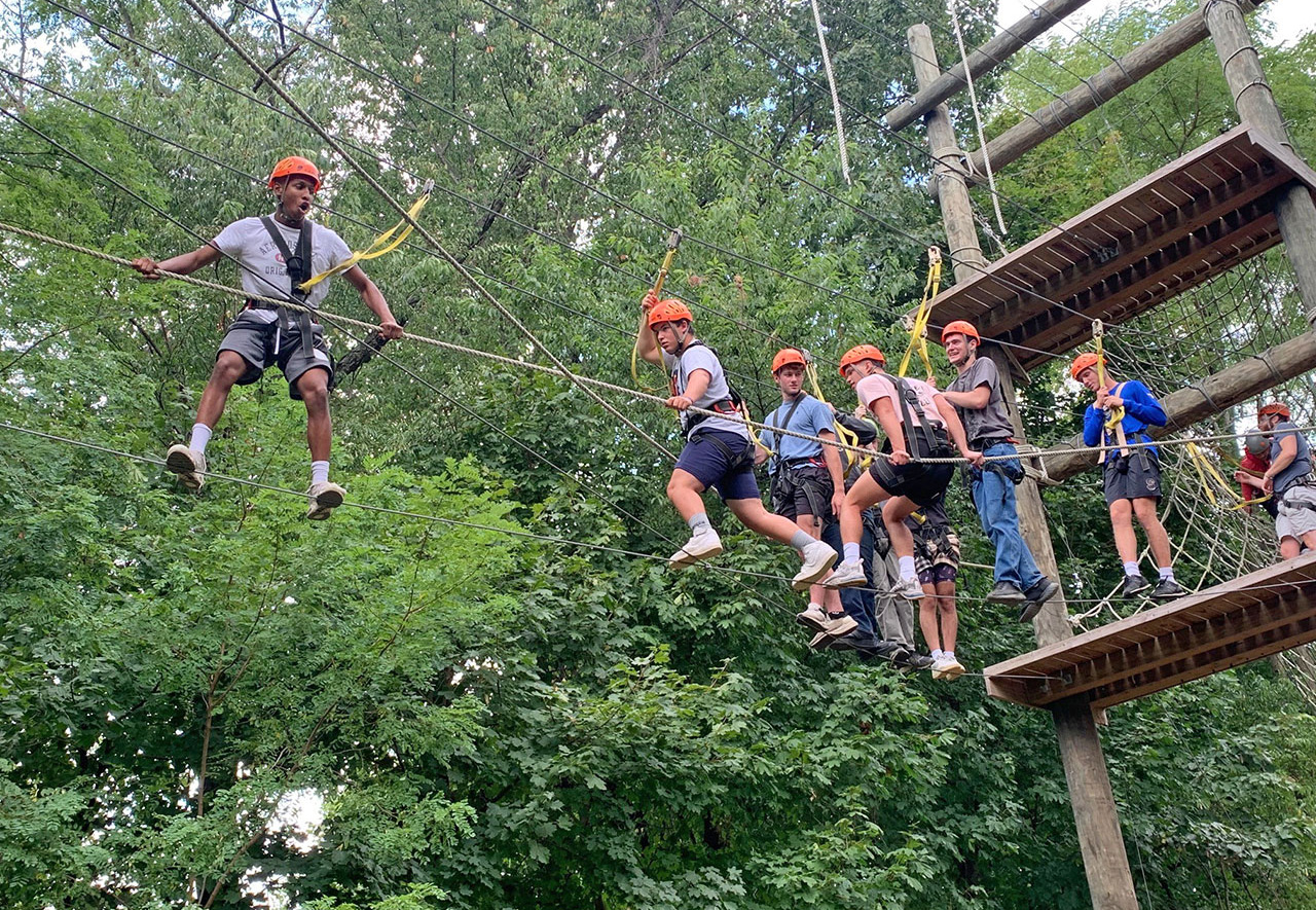 Team Building on the Aerial Teams Course - Philadelphia Outward Bound ...