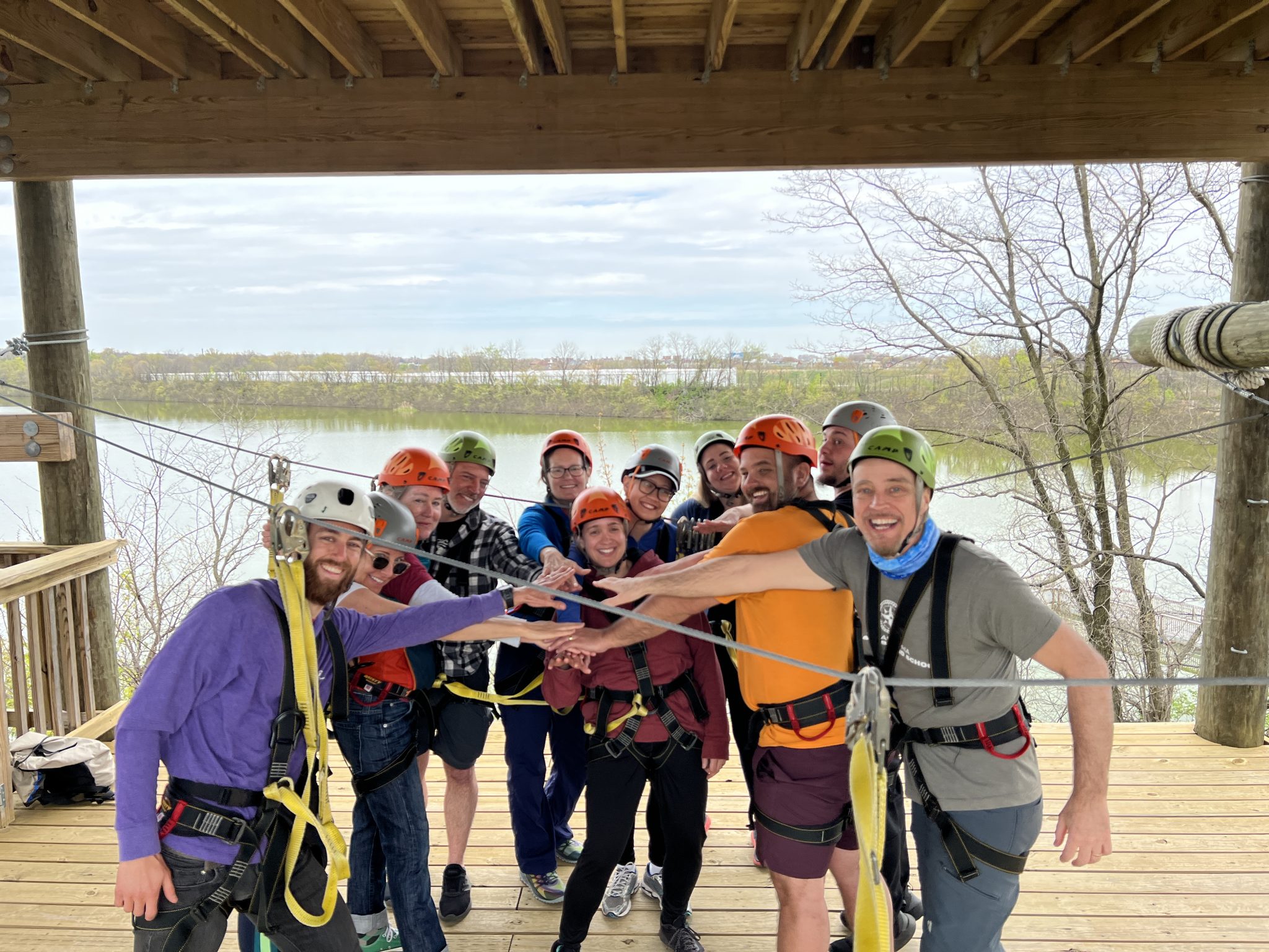 Team Building on the Aerial Teams Course - Philadelphia Outward Bound ...